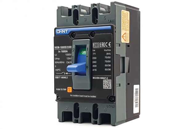 MCCB 3P 1600A 50kA Chint - NXM-1600S/3300T 1600A