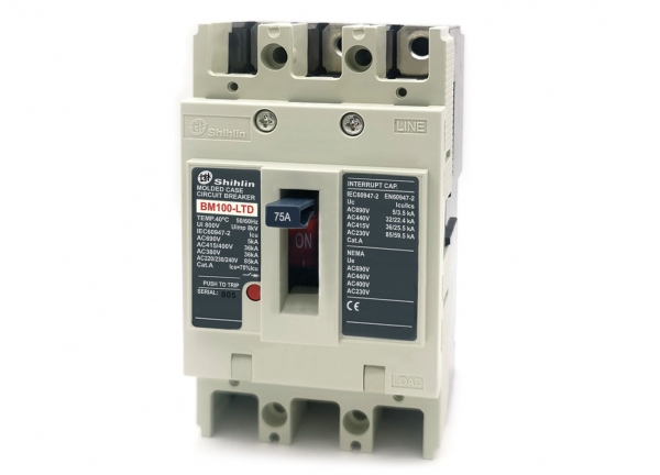 MCCB 3P 60A 36kA Shihlin - BM 100-LTD