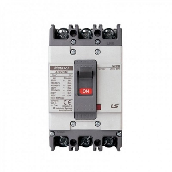 MCCB 3P 50A 22kA LS -ABS53c