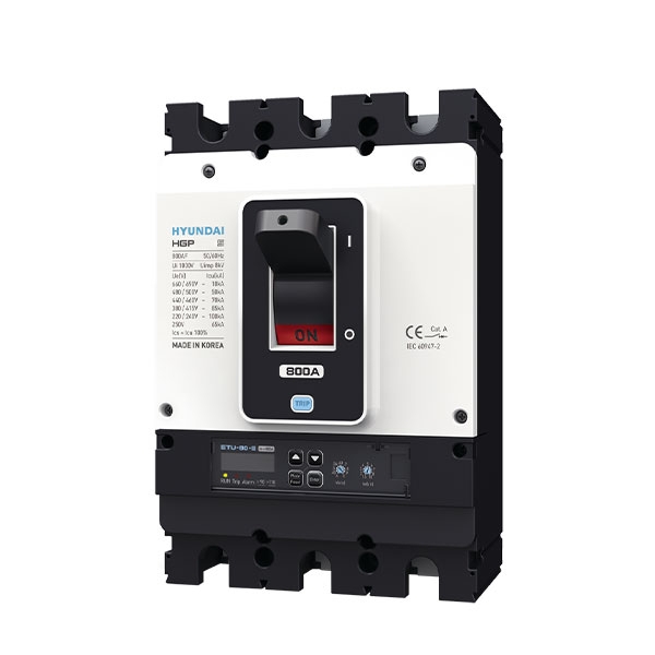 MCCB 3P 630A 85kA Huyndai - HGP630S 3PENS