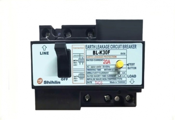 RCCB 3P 15A 1.5kA Shihlin - BL-K30F