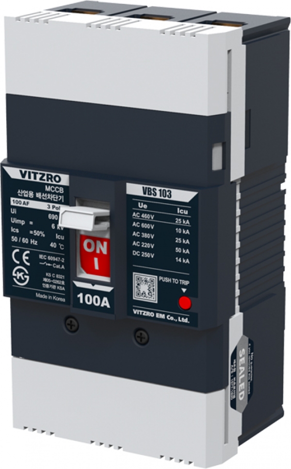 MCCB 3P 100A Vitzro - VBS 103n