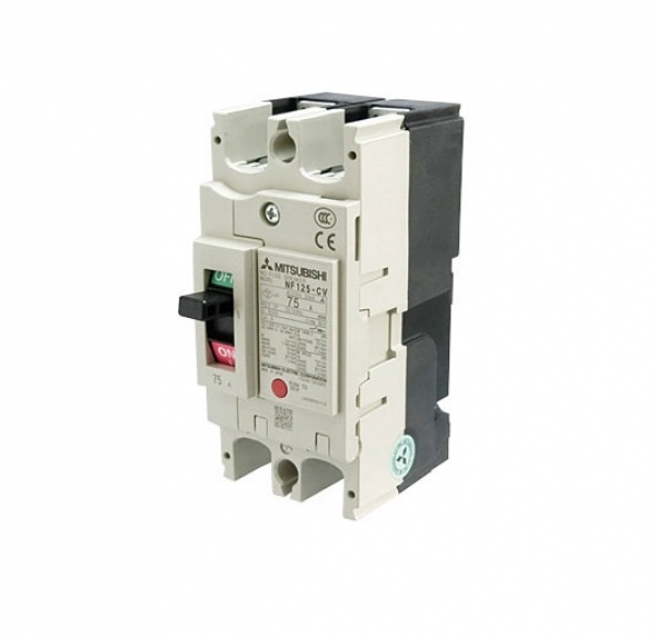 MCCB 2P 30kA 230VAC Mitsubishi - NF125-CV 2P 75A