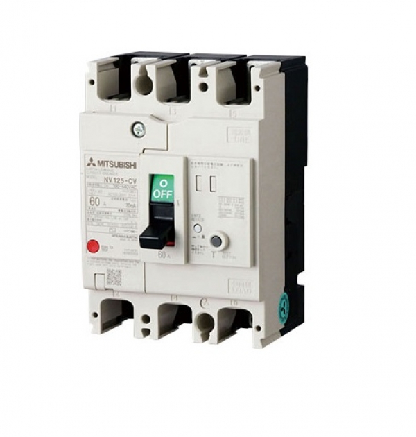MCCB 3P 75A 10kA Mitsubishi - NF125-CV 3P 75A