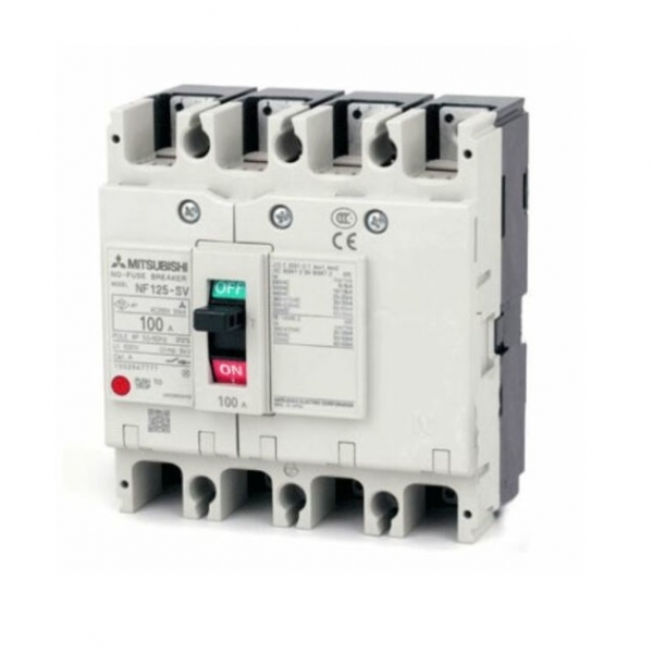 ELCB 4P 20A 30kA Mitsubishi - NV125-SV 4P 20A 30mA CE