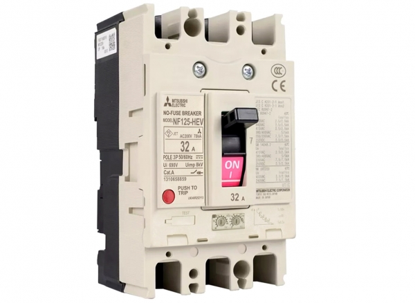 MCCB 3P 32A 75kA Mitsubishi - NF125-HEV 3P 16-32A