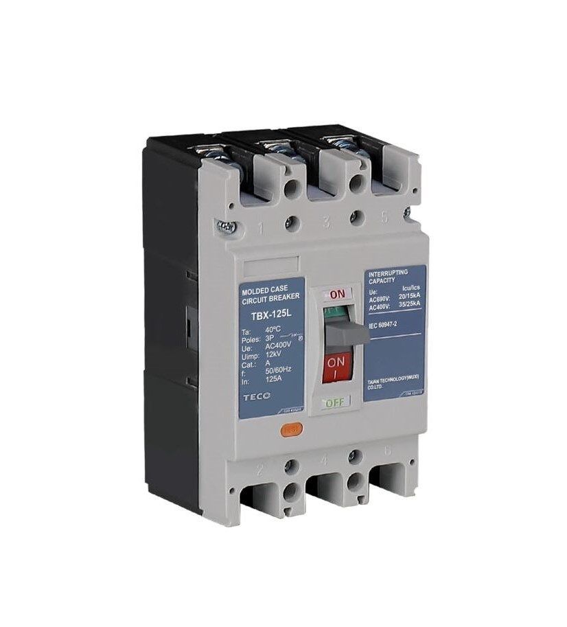 MCCB 3P 63A 65kA TECO - TBX-63 3P 63A