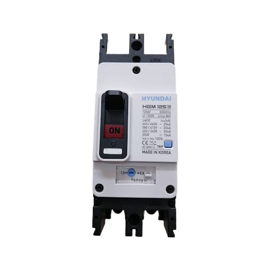 MCCB 2P 80A 65kA Huyndai - HGM125S- F