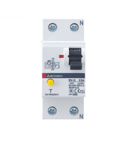 RCCB 2P 25A 30mA Mitsubishi - BV-D 2P 25A 30mA